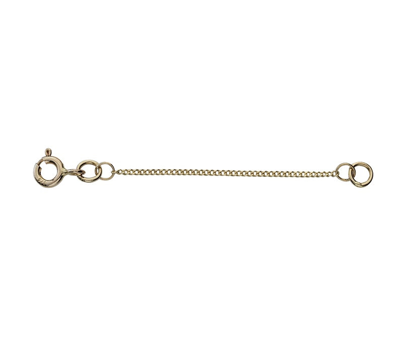 9ct Yellow Gold 2" Filed Curb Extender Chain – Robert Openshaw Fine ...